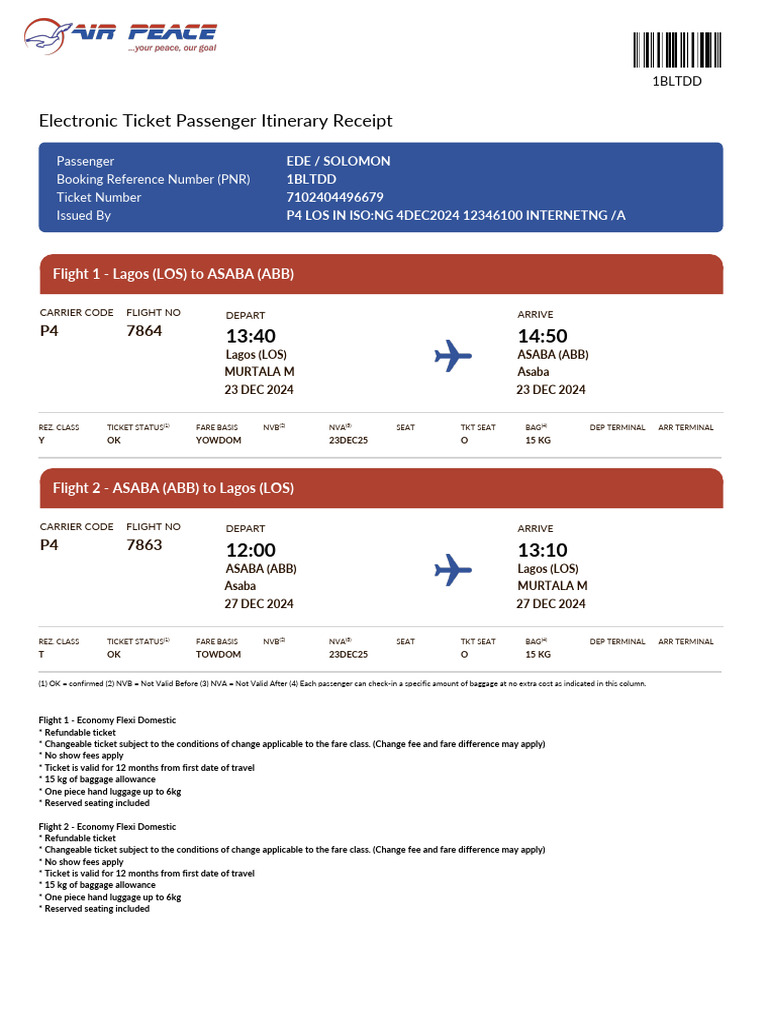 1bltdd Tickets | PDF | Baggage | Business Class