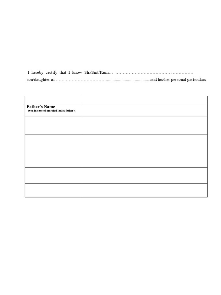 New Gazetted Form (1) Aadhar | PDF