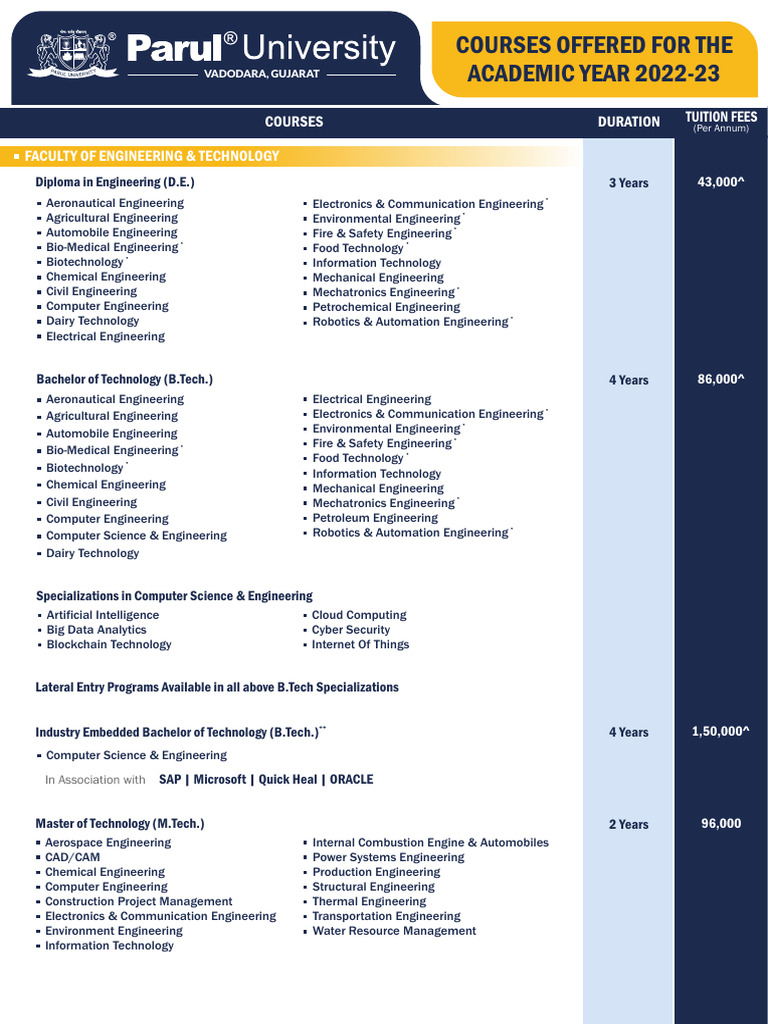 1650089689fees Brochure Ay V Compressed | PDF | Engineering | Bachelor's Degree