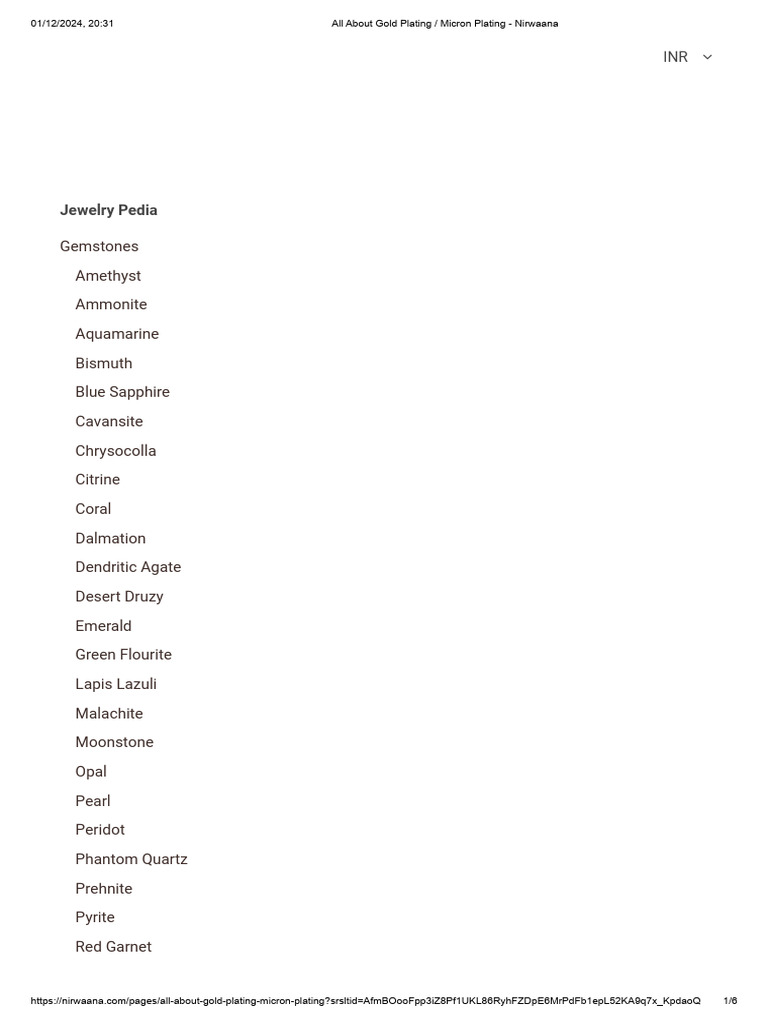 All About Gold Plating - Micron Plating - Nirwaana | PDF | Gemstone ...