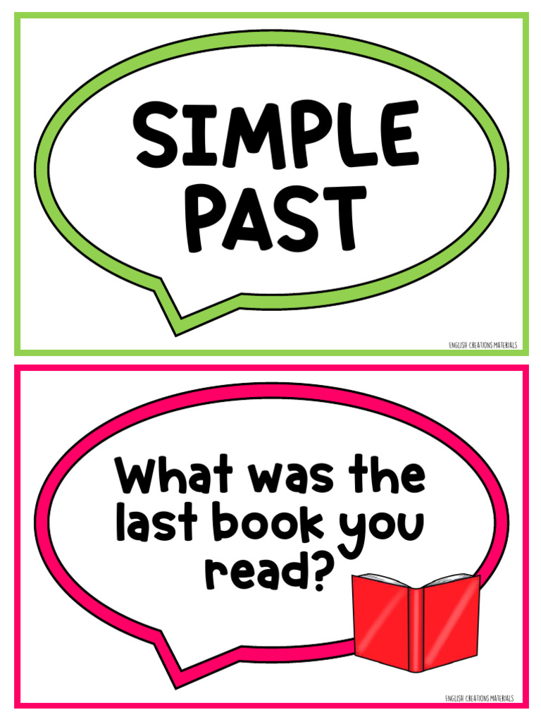 Simple Past Speaking Cards | PDF