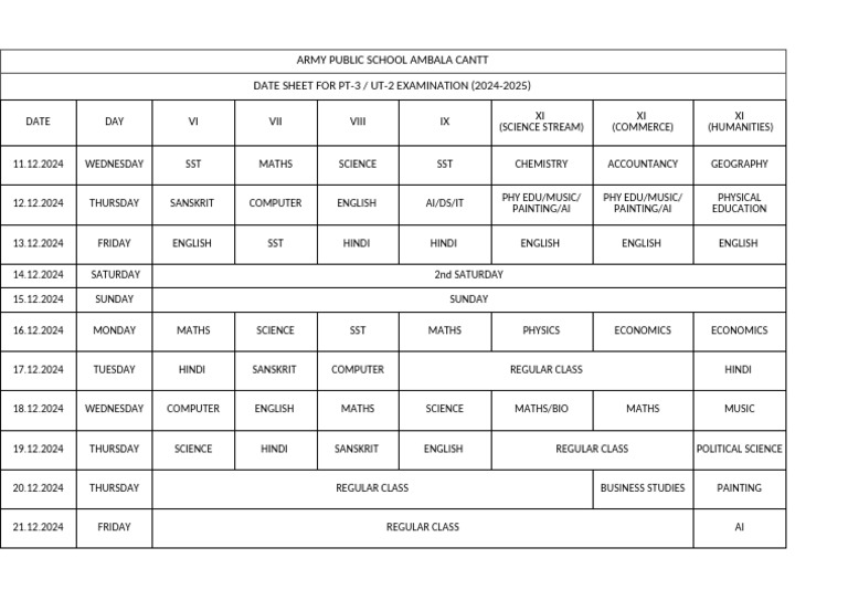 PT 3 Ut 2date Sheet 6 To 9 & 11 2024-25 | PDF