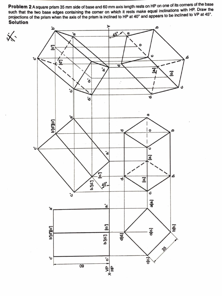 CAD Projection of Solids | PDF