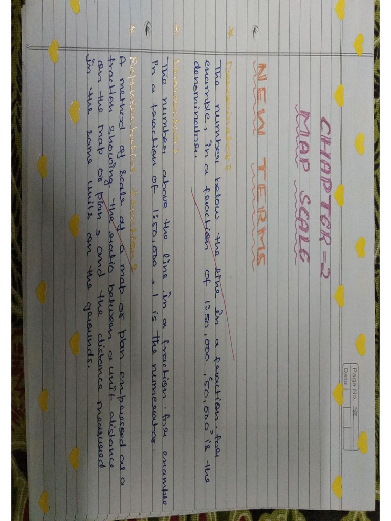 ch-2 map scale class 11th | PDF