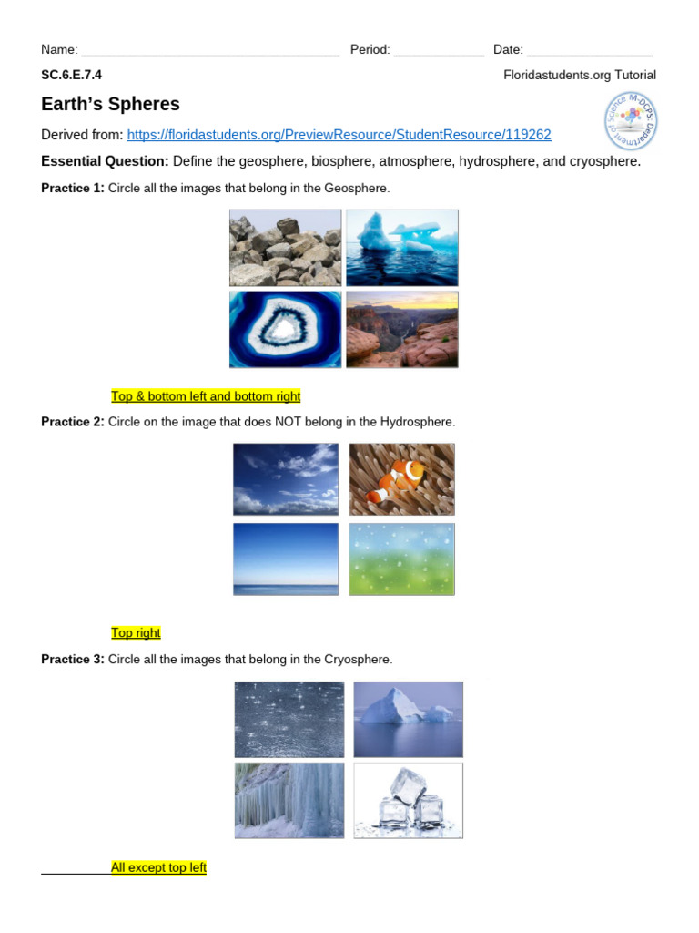 Earth's Spheres Explained | PDF | Earth | Atmosphere