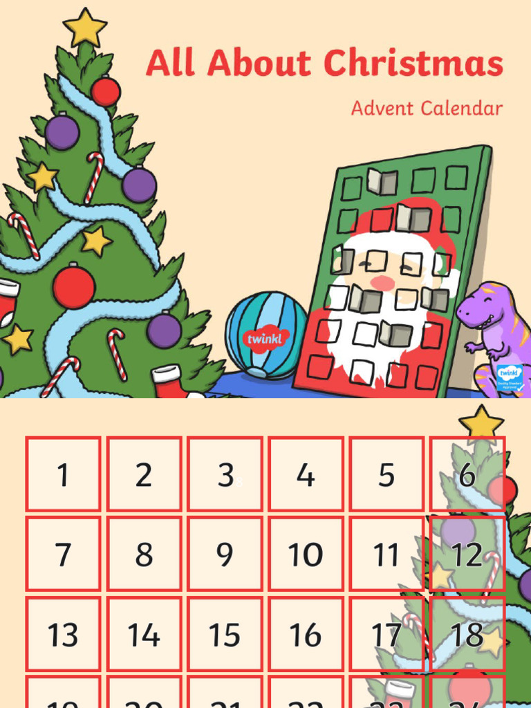 T T 2544526 Eyfs Christmas Facts Advent Calendar Powerpoint Ver 2 | PDF ...