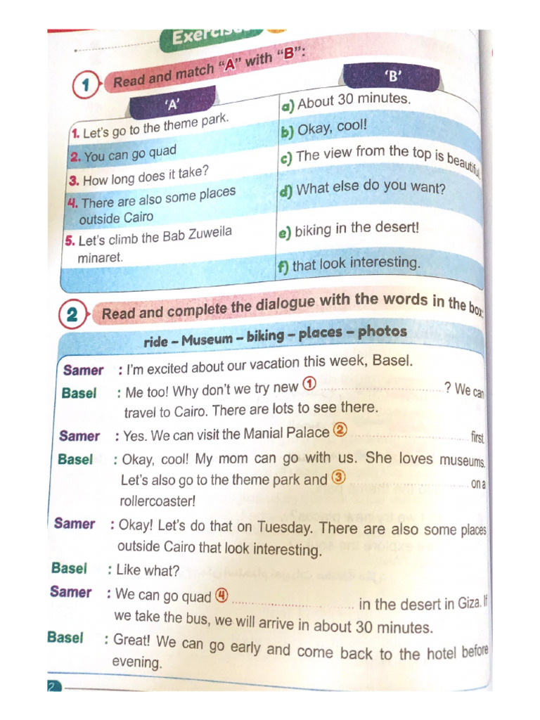 Read and Match A With B | PDF