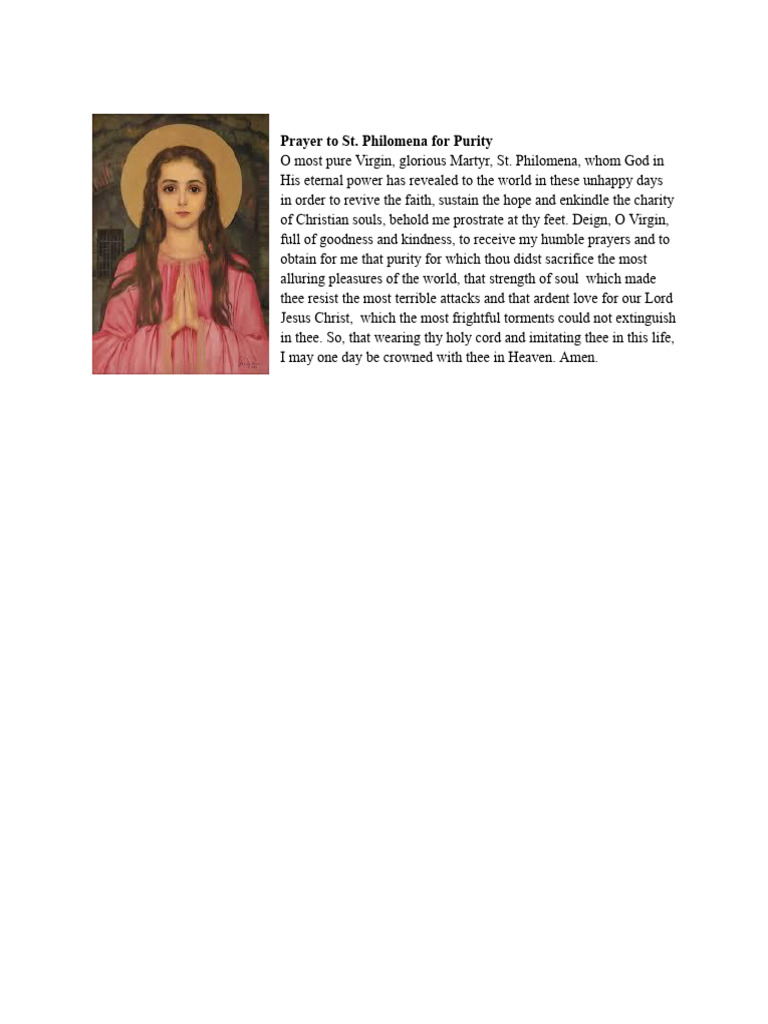 St. Philomena | PDF