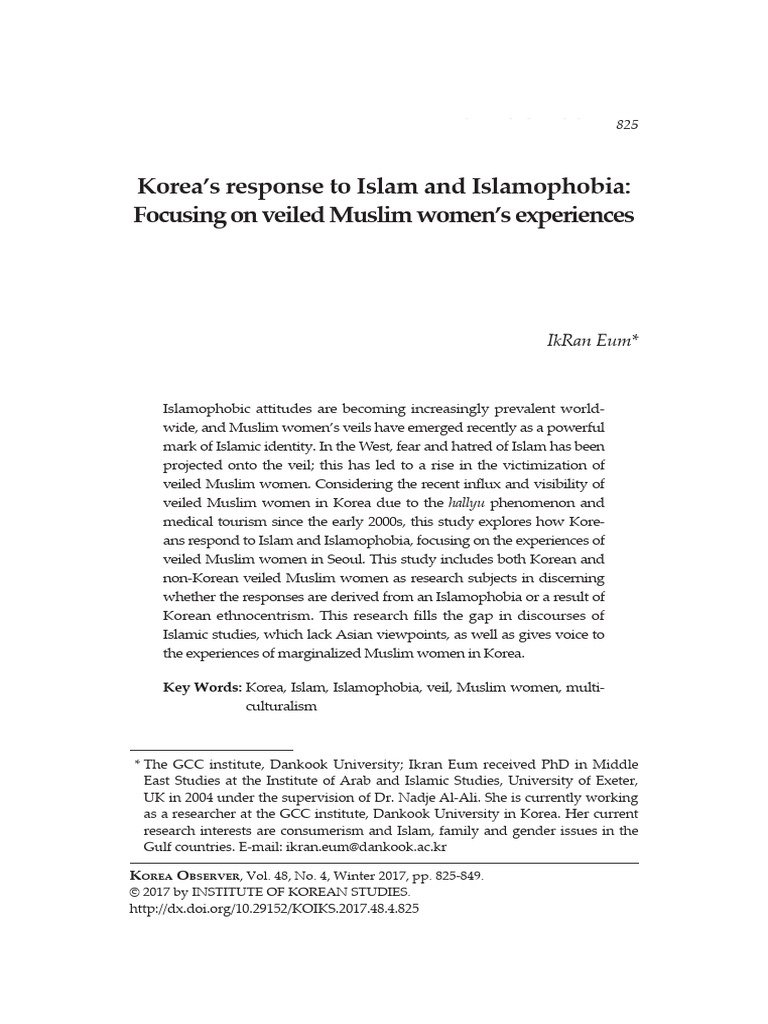 Islam and South Korea | PDF | Islamophobia | Discrimination & Race Relations