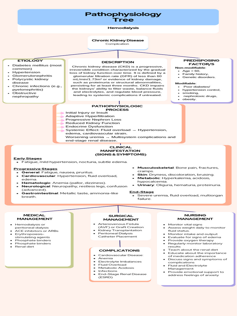 Copy of Pathophysio Tree.pdf | PDF | Kidney | Chronic Kidney Disease
