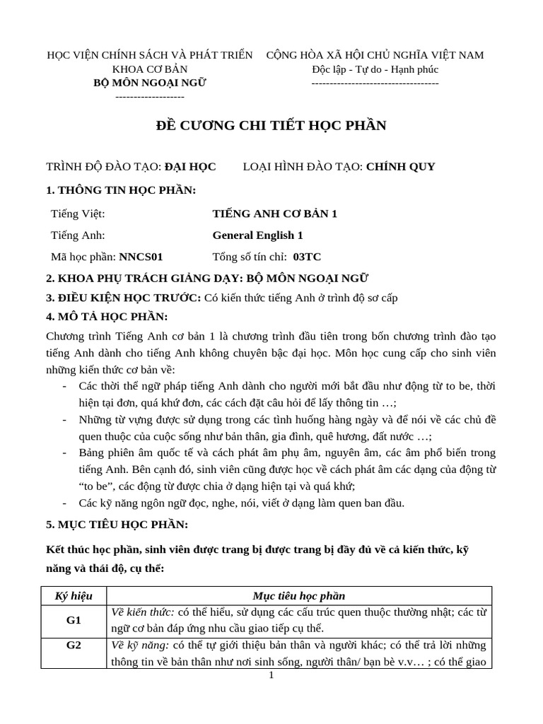 ĐCCT - TACB 1 (Close - Up 7.2023) | PDF