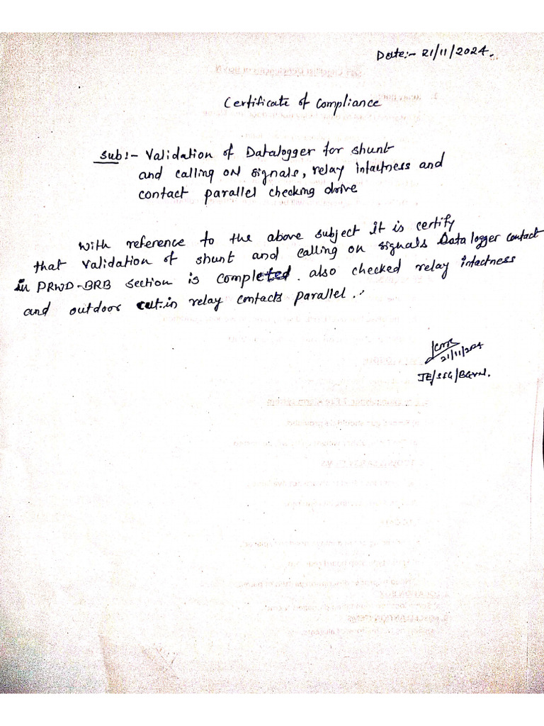 Certificate of compliance BRB-PRWD | PDF