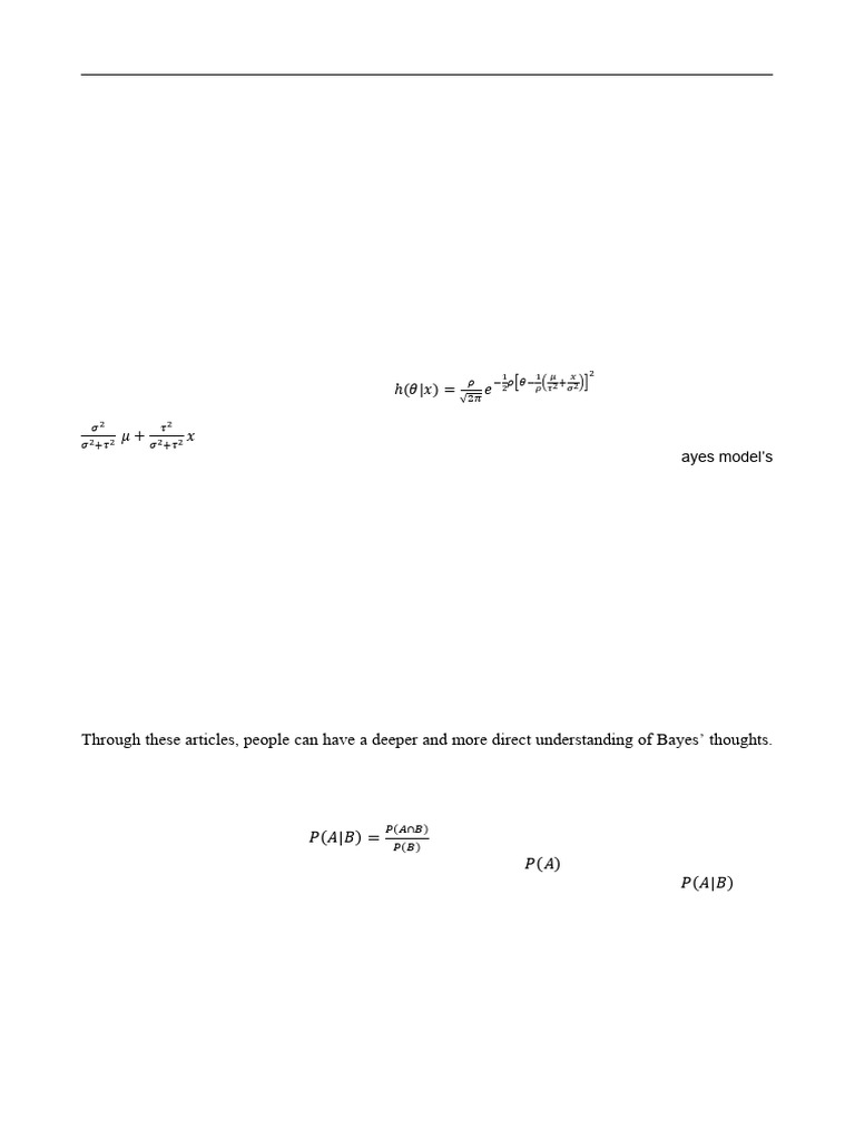 The Application of Bayesian Theorem | PDF | Bayesian Probability ...