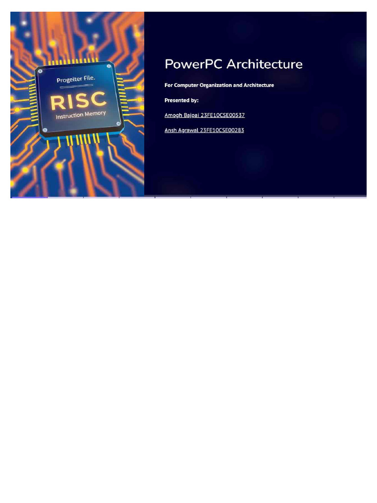 PowerPC - Amogh and Ansh | PDF