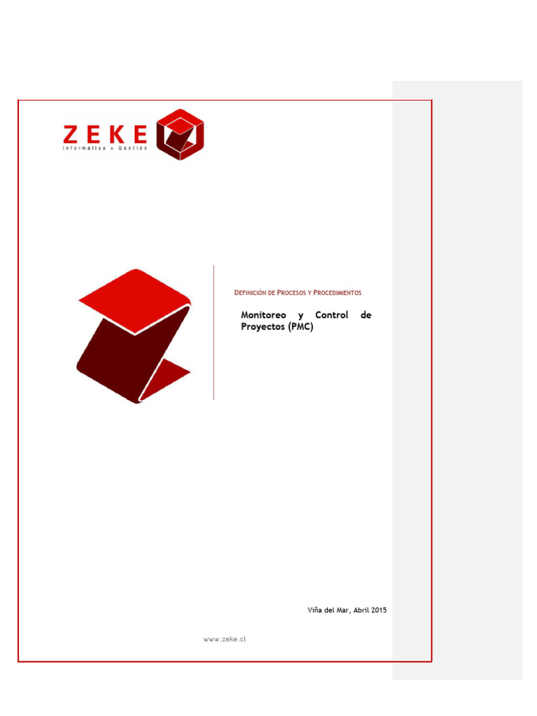 Monitoreo y Control de Proyectos PMC | PDF | Microsoft Excel ...