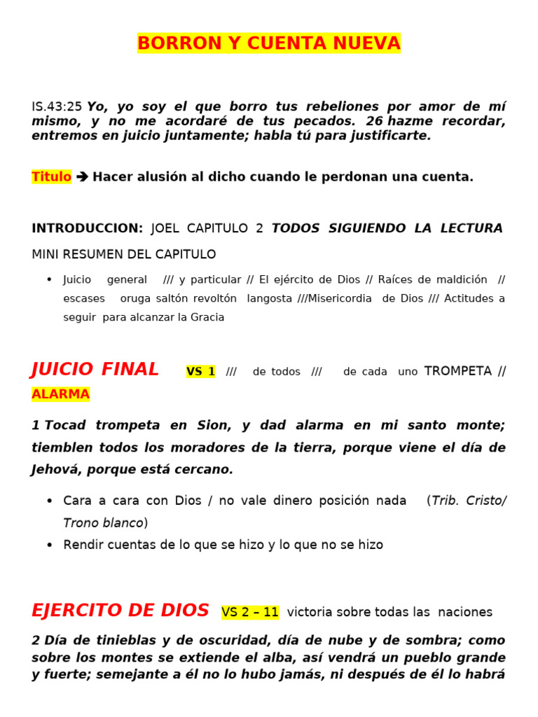 Borron y Cuenta Nueva | PDF | Teología | Creencia religiosa y doctrina