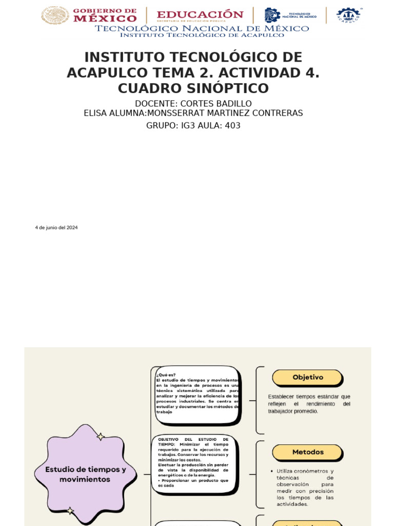 Tema 2. Actividad 4. Cuadro Sinóptico MMC 2 | PDF