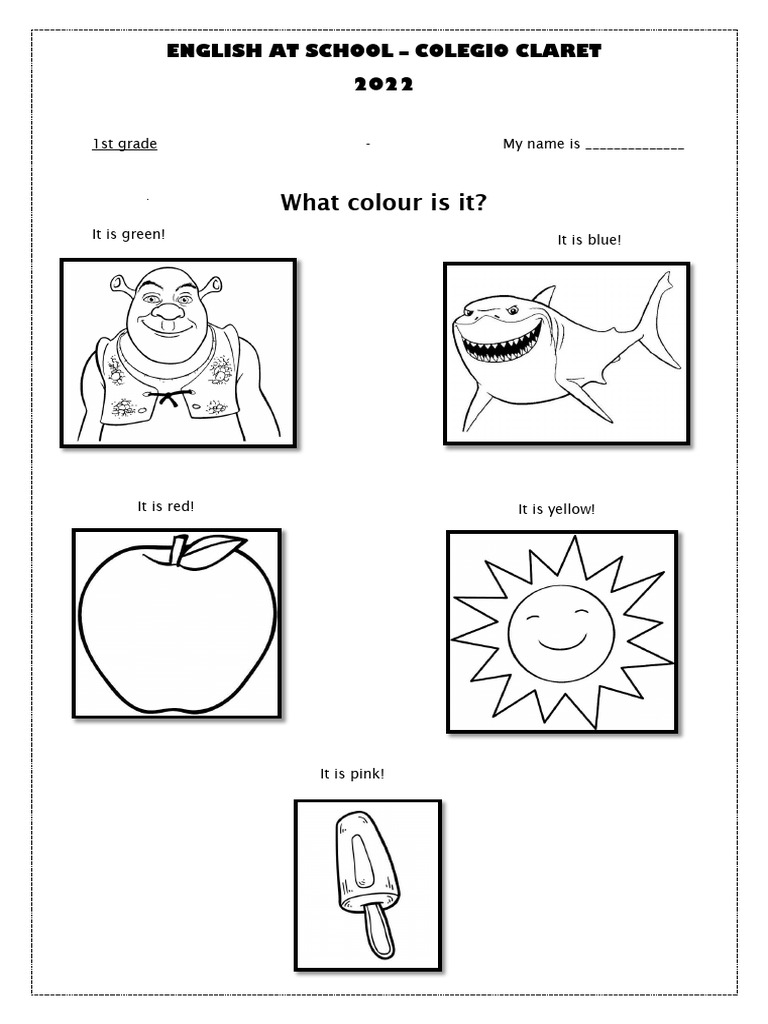 Activity - Colours | PDF