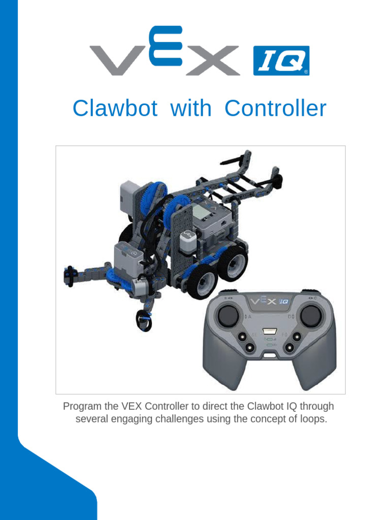 Vex Clawbot Build And Programming Guide Pdf Robot Robotics