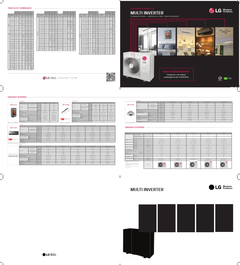 Tabelas de Combinação Ar Condicionado LG | PDF | Units Of Measurement ...