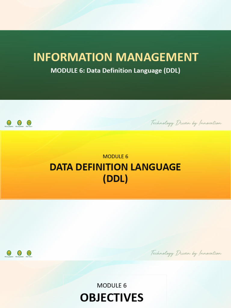 [M6-MAIN]_data definition language (DDL) | PDF | Relational Database | Computer Programming