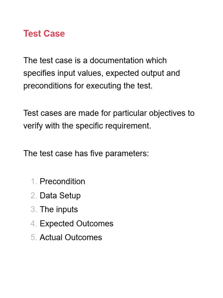 Test Case | PDF