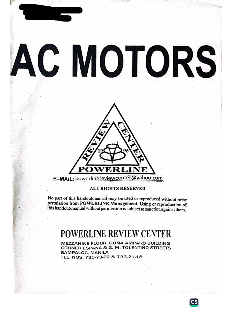 AC Motors | PDF