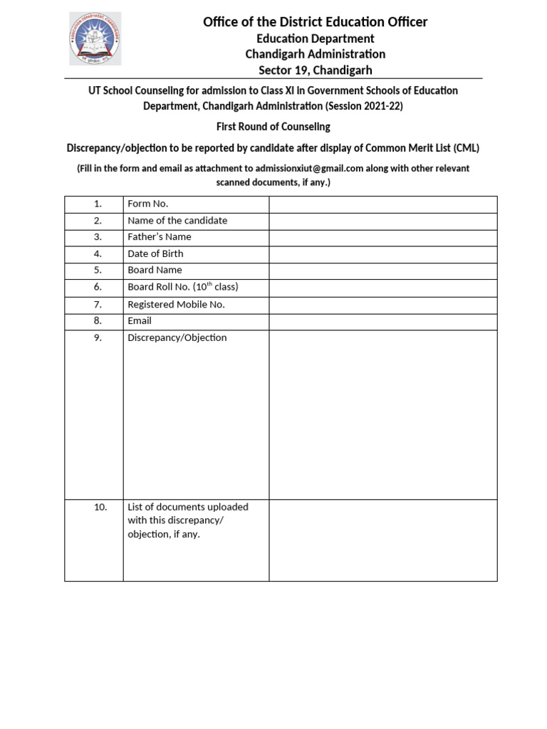 Objection Form After CML | PDF