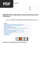 Mobile Access and Working Made of Prefabricated: BS EN 1004-12020 | PDF ...