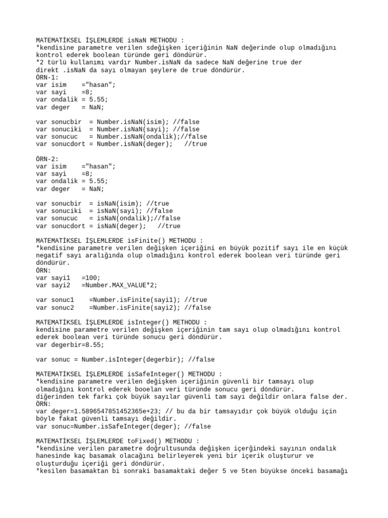Matematiksel Işlemler-2 | PDF