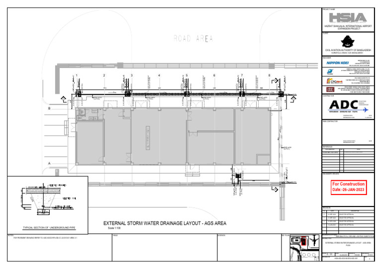 2023.01.14-External Storm Water Piping Plan-Ags Area-001 | PDF