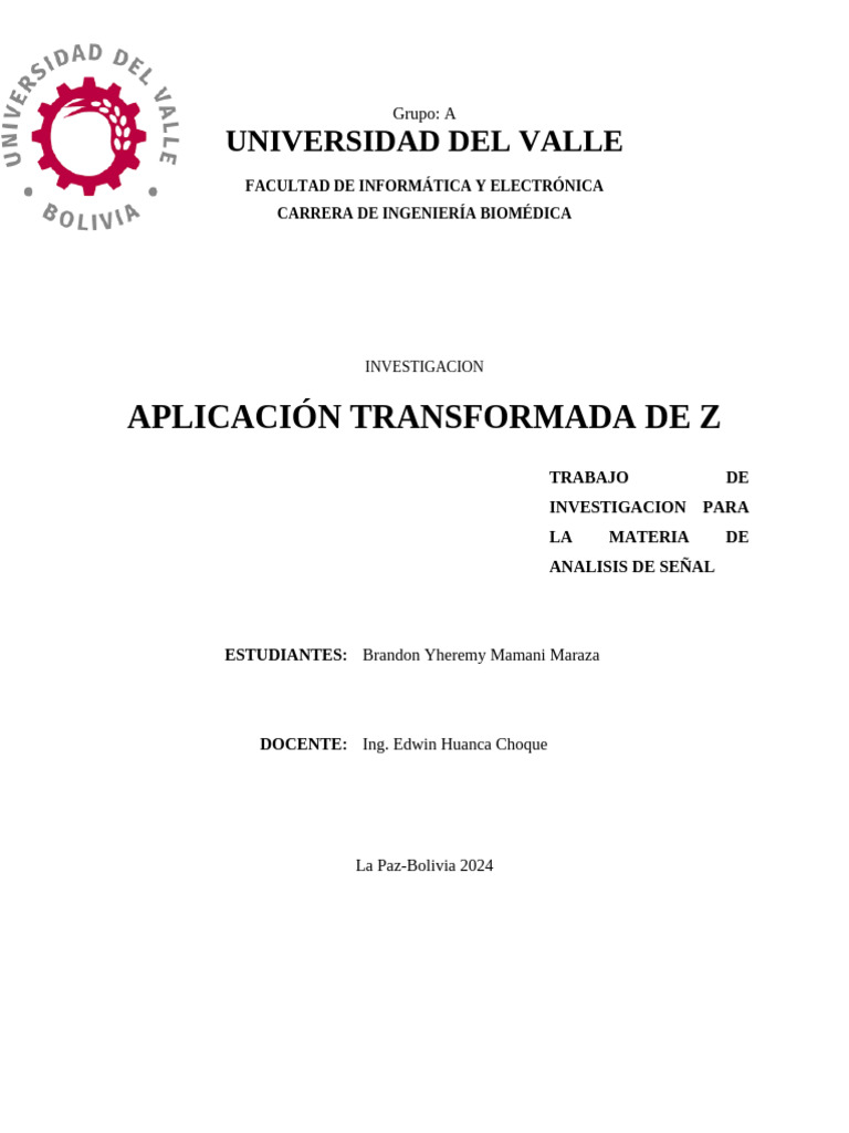 TRANSFORMADA DE Z | PDF | Transformada discreta de Fourier | Muestreo (procesamiento de señal)