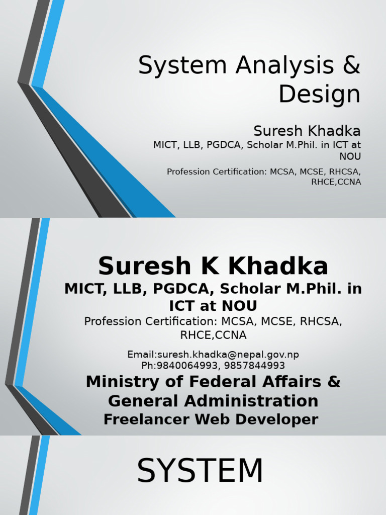 System Analysis & Design | PDF | Software Development Process | System