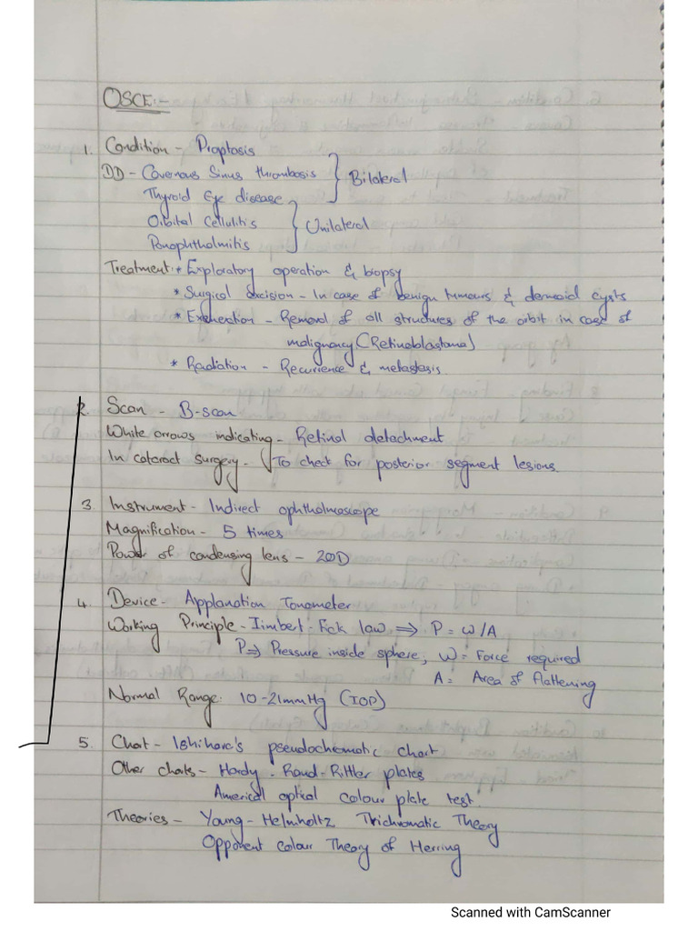 OSCE Answers Ophthal | PDF