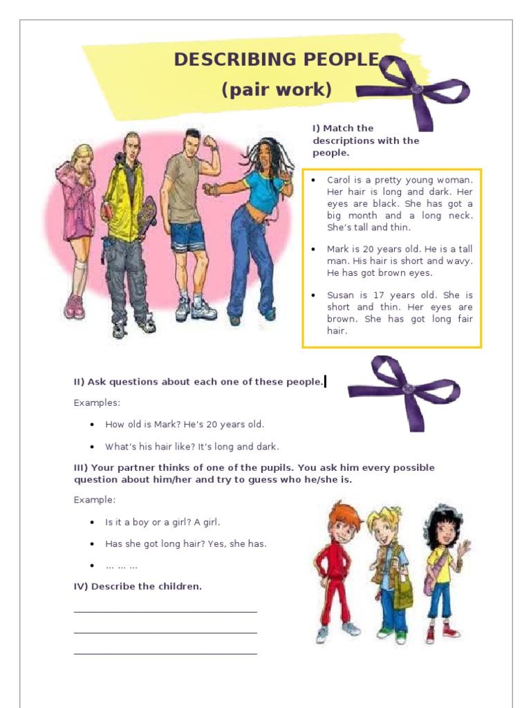 Describing People | PDF