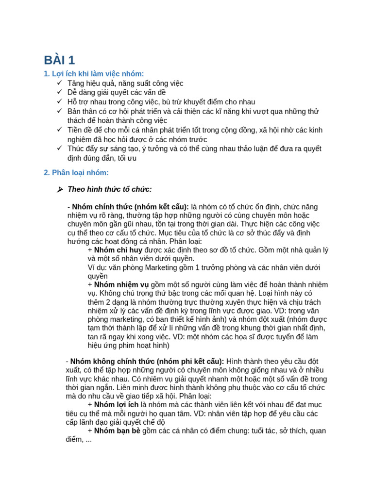 Đề cương KNLVN | PDF