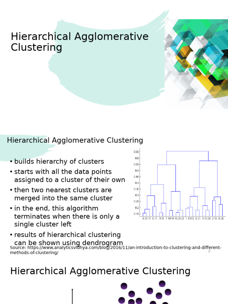 L08 Hierachical Agglomerative Clustering | PDF | Cluster Analysis | Machine Learning