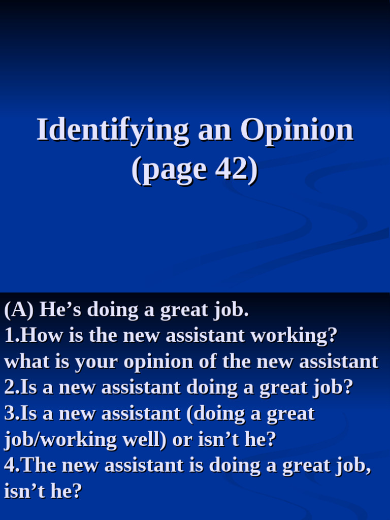 Identifying An Opinion TH 5 MUC TIEU GUI HV | PDF