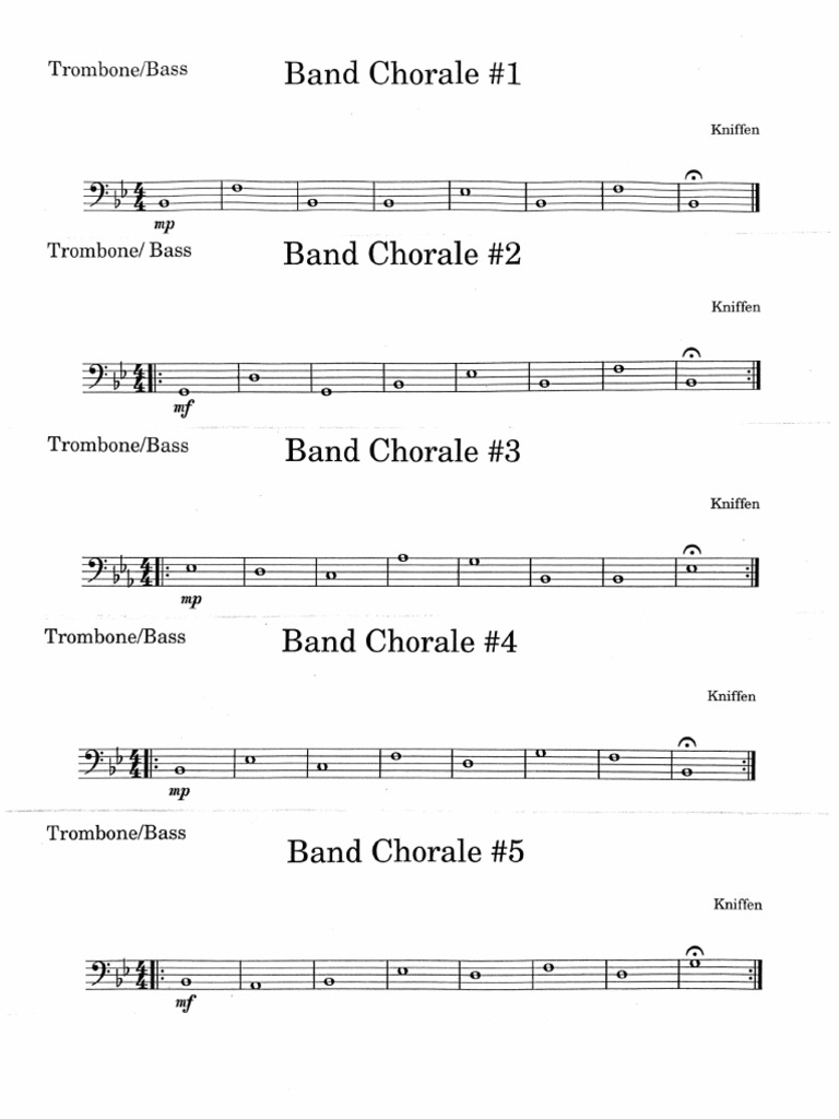 10 Band Chorales - Trombone | PDF
