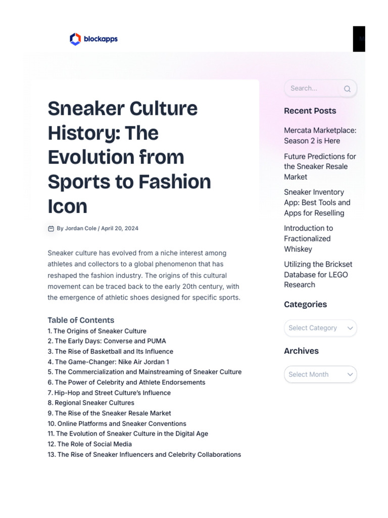 Sneaker Culture: From Sports to Fashion | PDF | Sneakers | Shoe