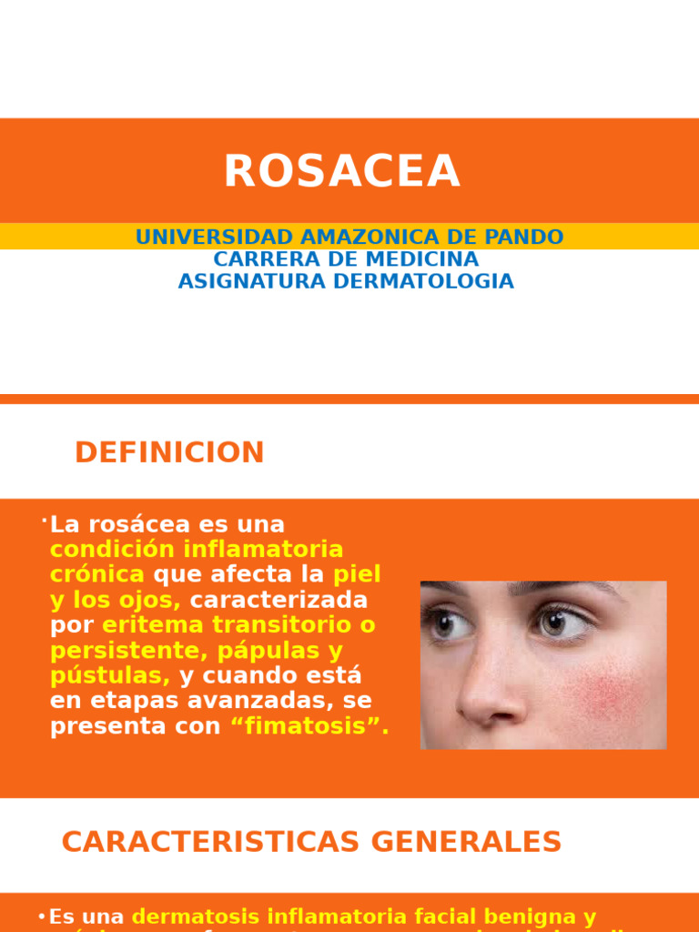 Rosácea: Características y Tratamientos | PDF | Medicina CLINICA ...