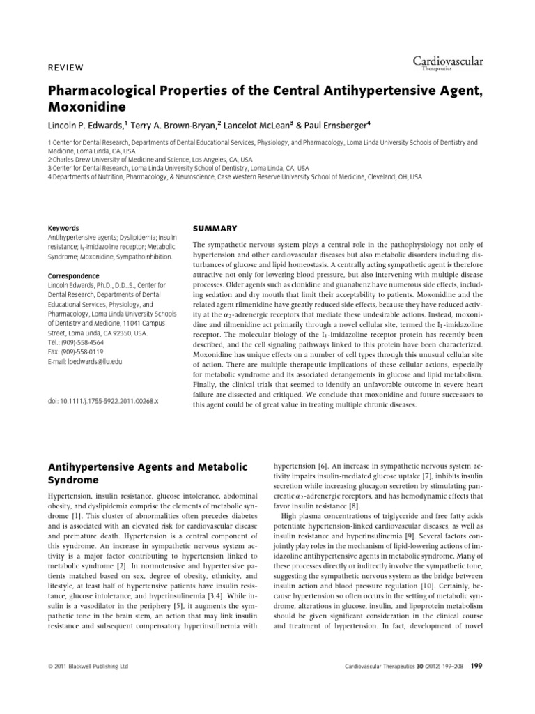 Cardiovascular Therapeutics - 2011 - Edwards | PDF | Metabolic Syndrome ...