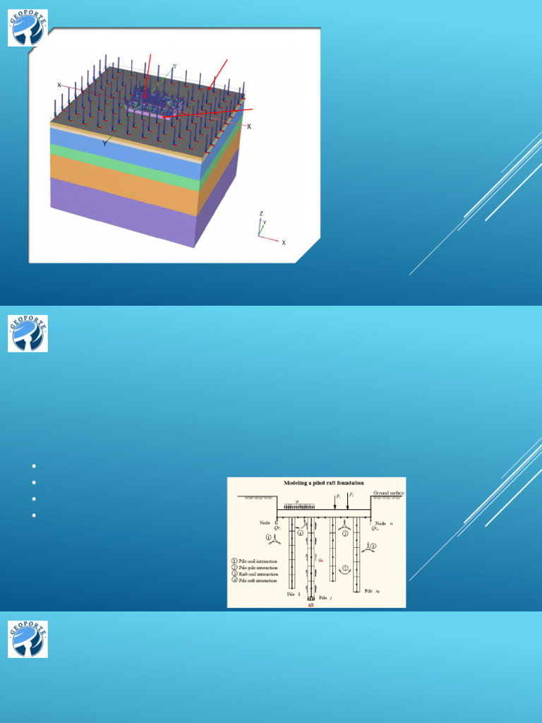 GEOPORTE_ Piled Raft Foundation Design | PDF | Deep Foundation | Finite Element Method
