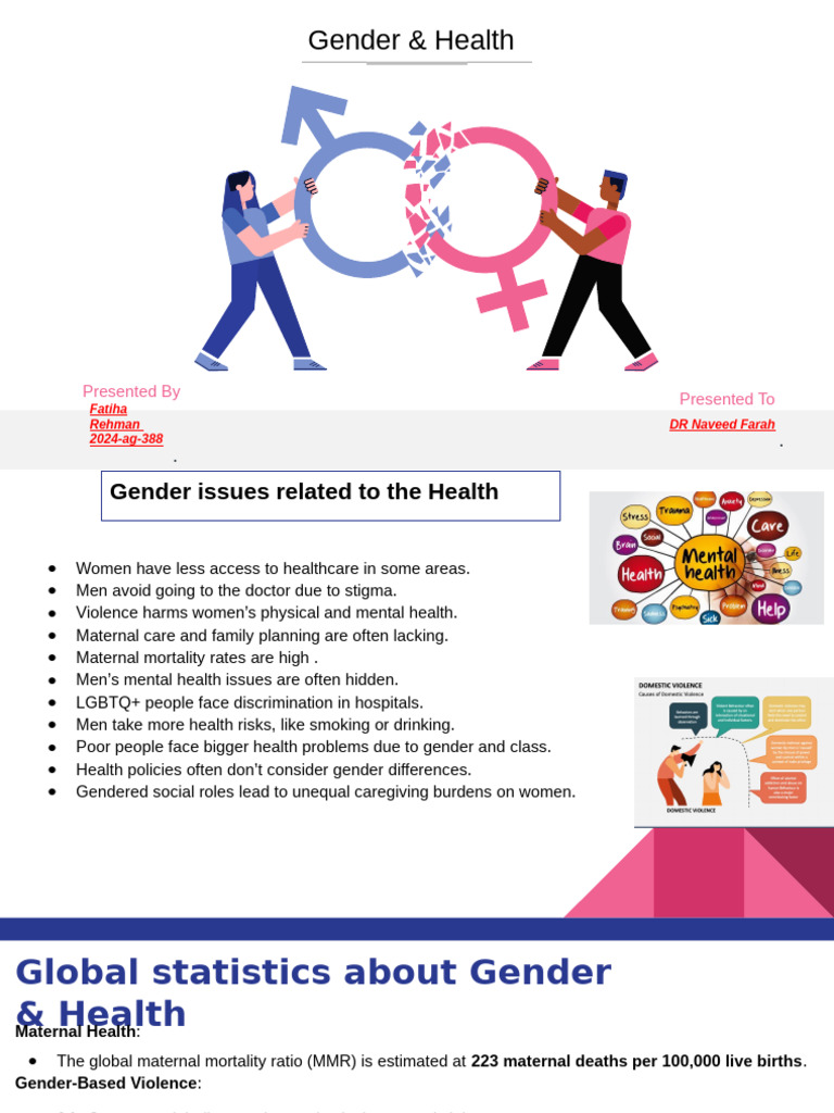 Health and Gender | PDF | Maternal Death | Woman