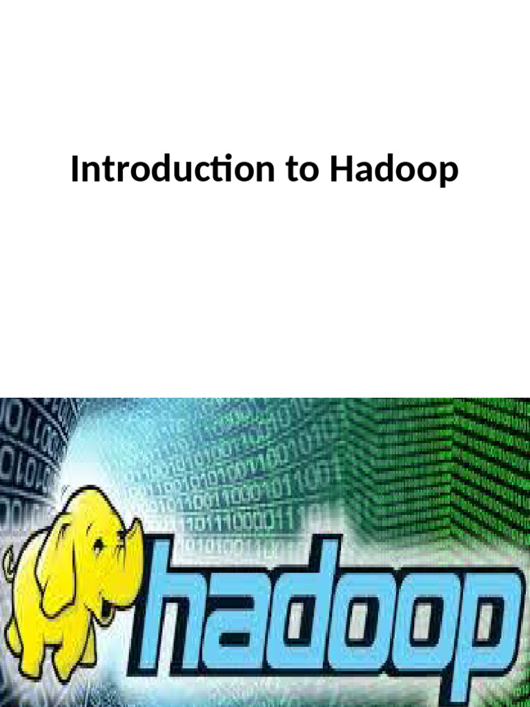 Introduction to Hadoop- chapter-2 | PDF | Apache Hadoop | Map Reduce