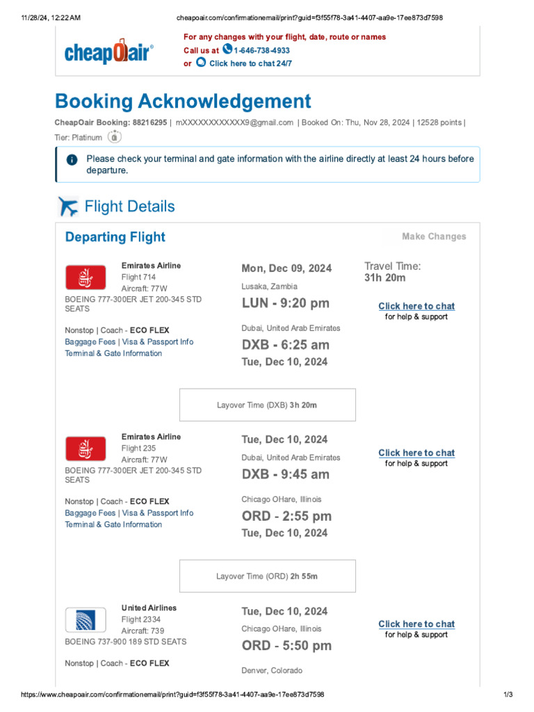Cheapoair Jairos Flight Booking | PDF