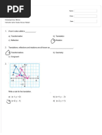 Transformation Review Answer Key | PDF | Cartesian Coordinate System ...