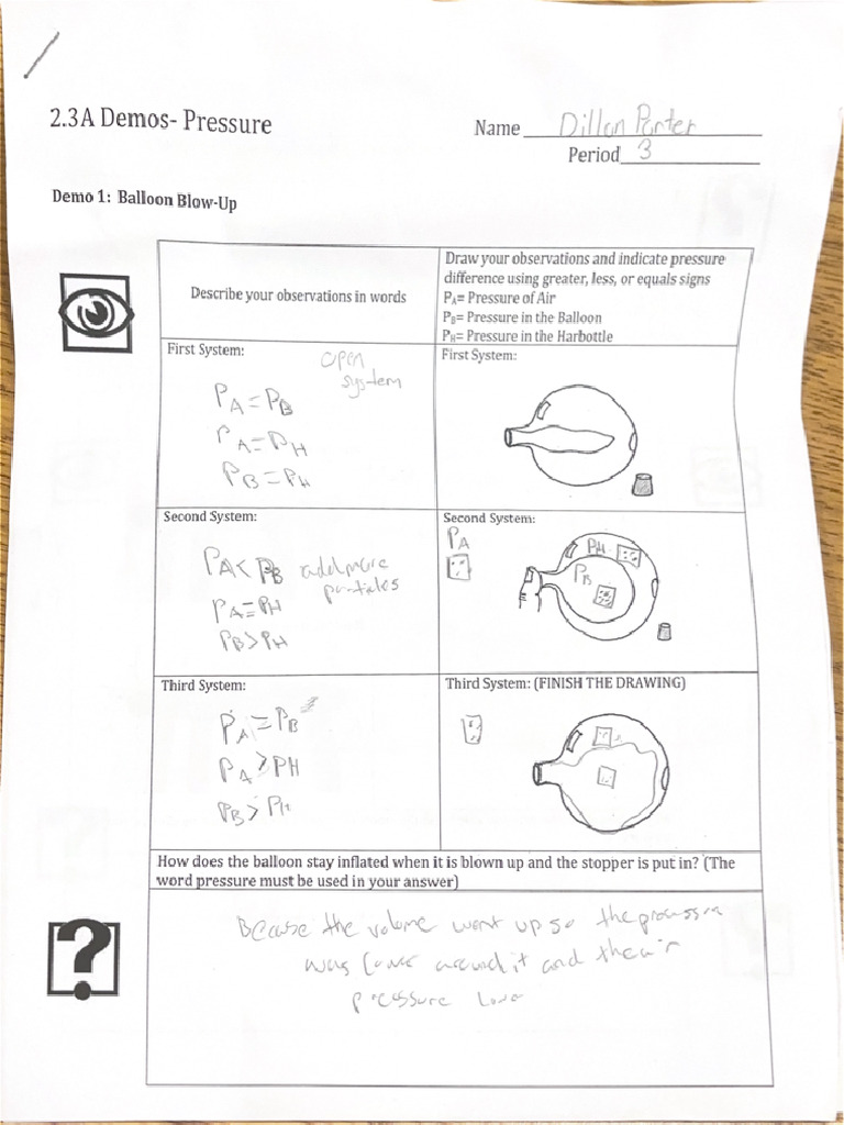 2_3A Demos- Pressure | PDF
