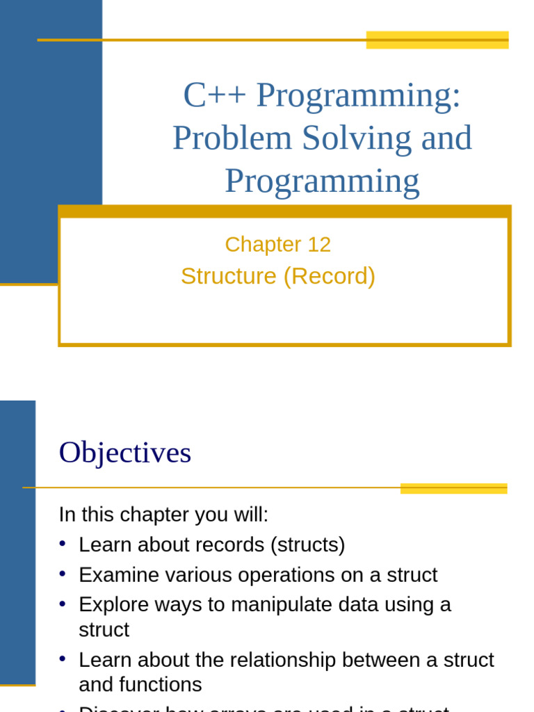 Chap12 - Structure | PDF | Data Type | Computer Science