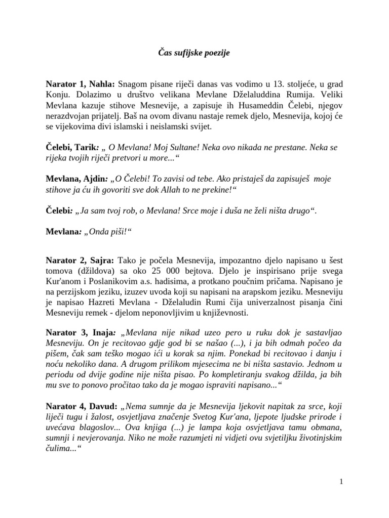 Cas Sufijske Poezije | PDF